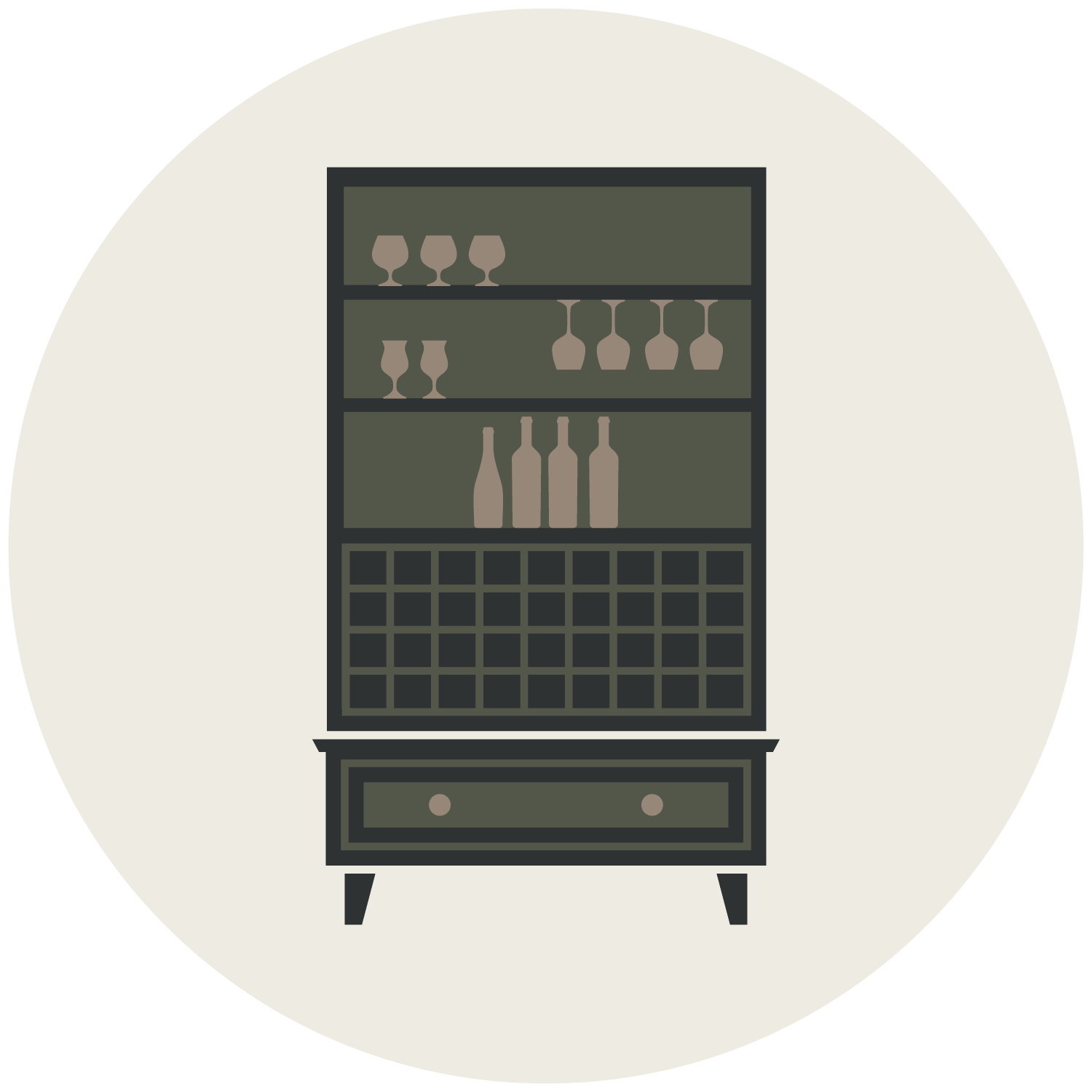 Display & Drinks Cupboards - Custom Bar Cabinets & Display Units ...